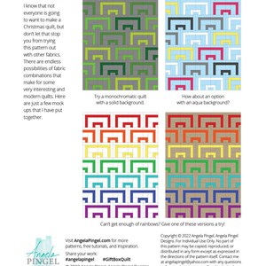 Gift Box Quilt Pattern PDF, Modern Quilt Pattern for Men, PDF Quilt ...