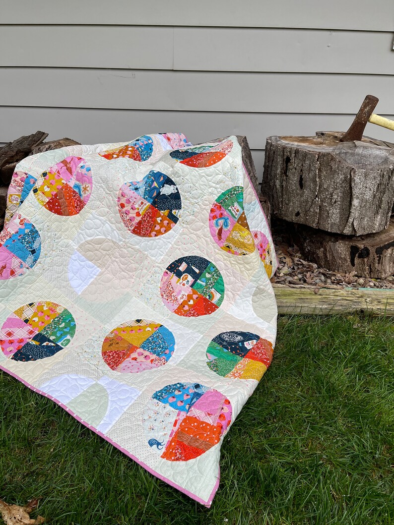 Cast Offs Quilt Pattern, Modern Scrap Quilt Pattern, Quilt Patterns PDF ...