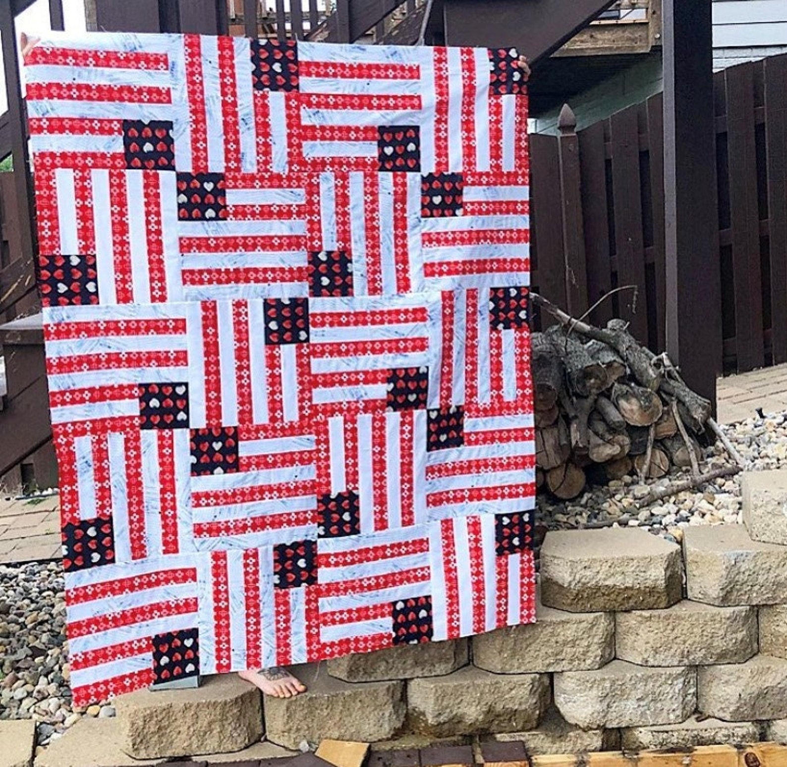 American Dream Quilt PDF Pattern, American Flag Quilt Pattern ...