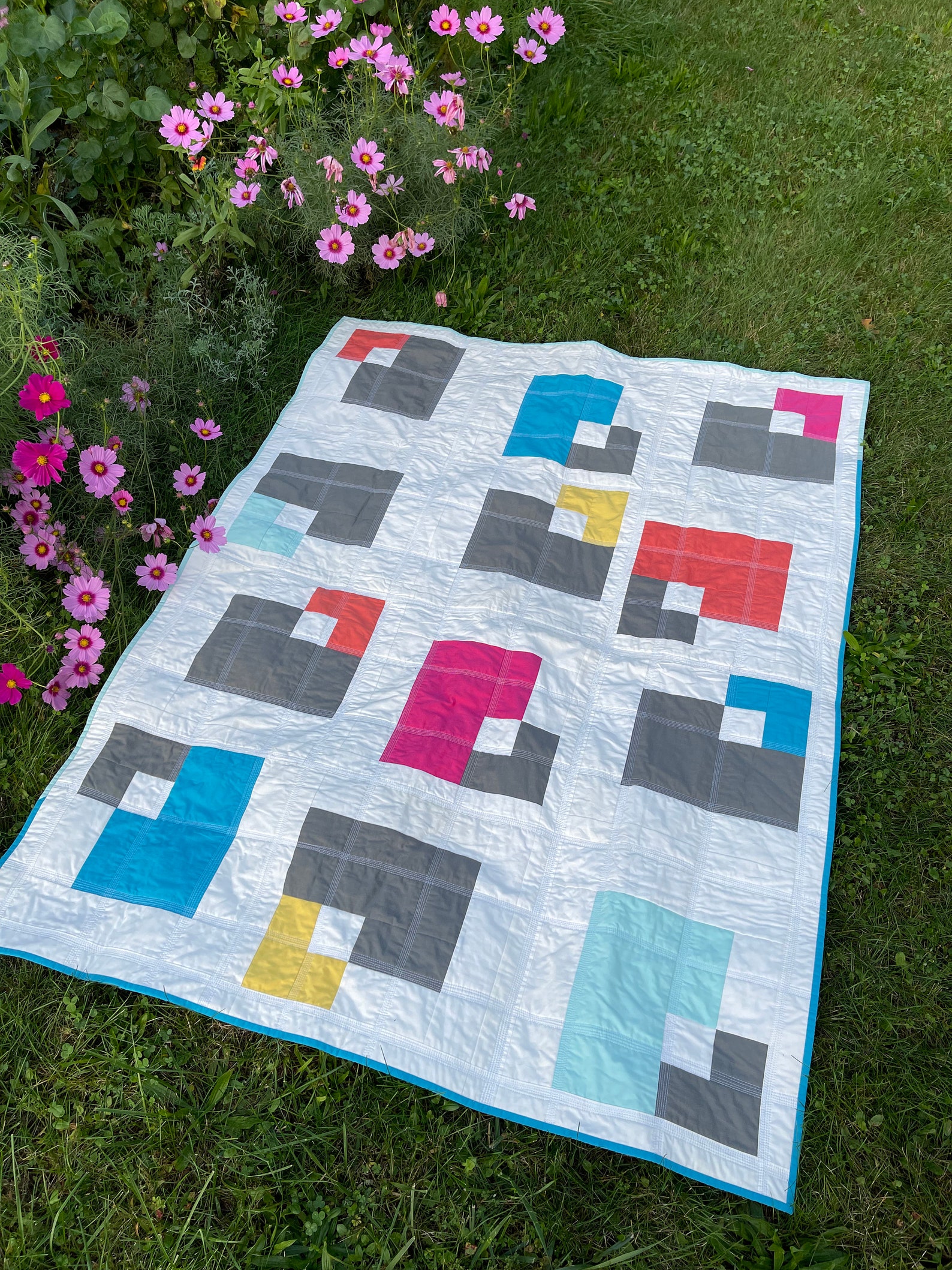 Upstaged Quilt Pattern PDF, Gender Neutral Quilt Pattern, Modern Quilt ...
