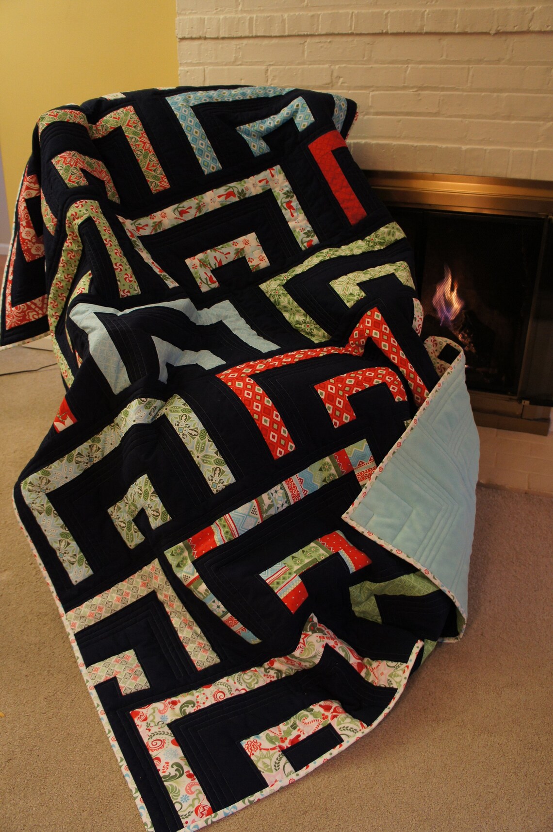 Gift Box Quilt Pattern PDF, Modern Quilt Pattern for Men, PDF Quilt ...