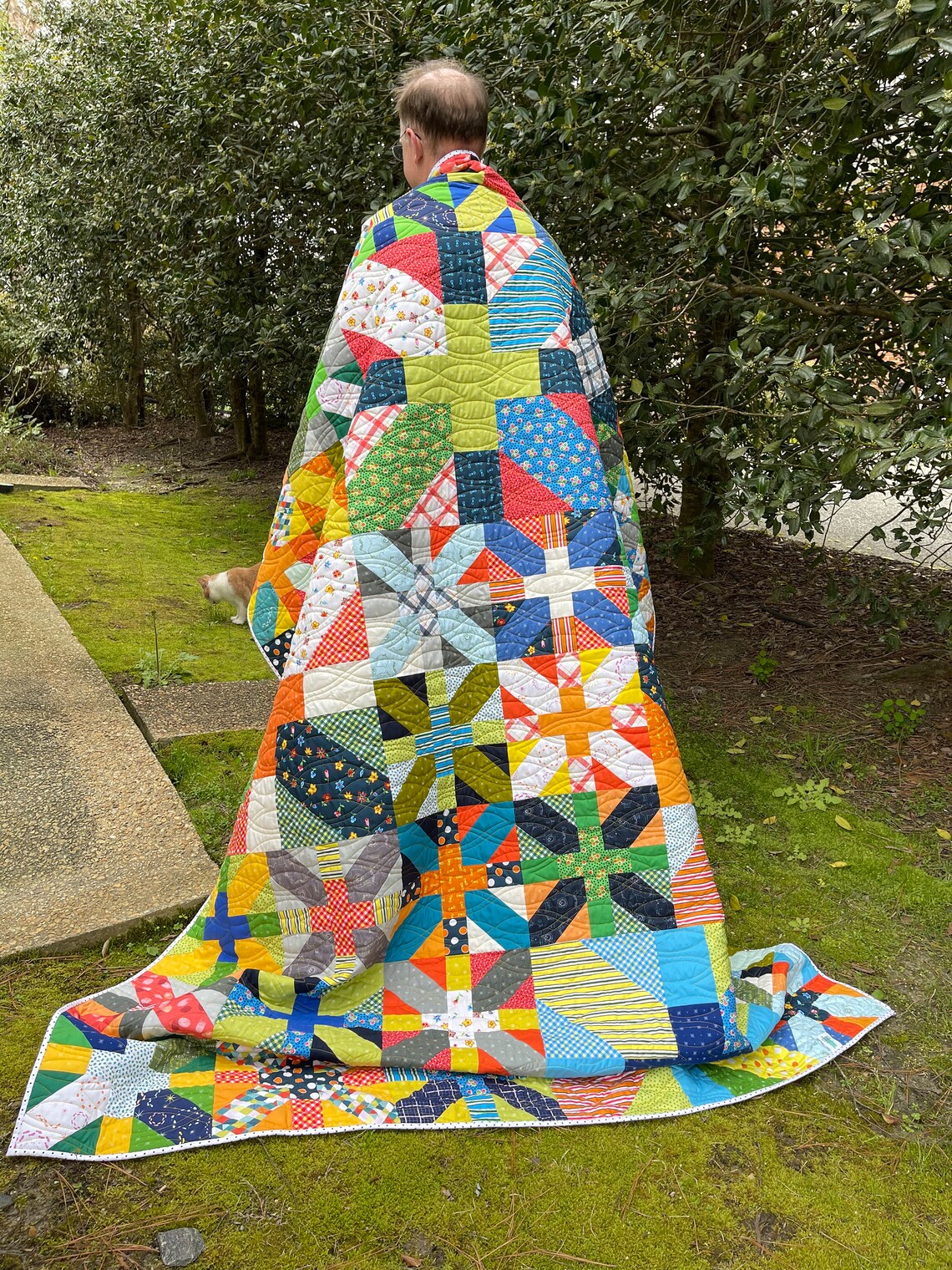 Double Crossed Modern Quilt Pattern PDF, Cross Quilt Pattern, Fat ...