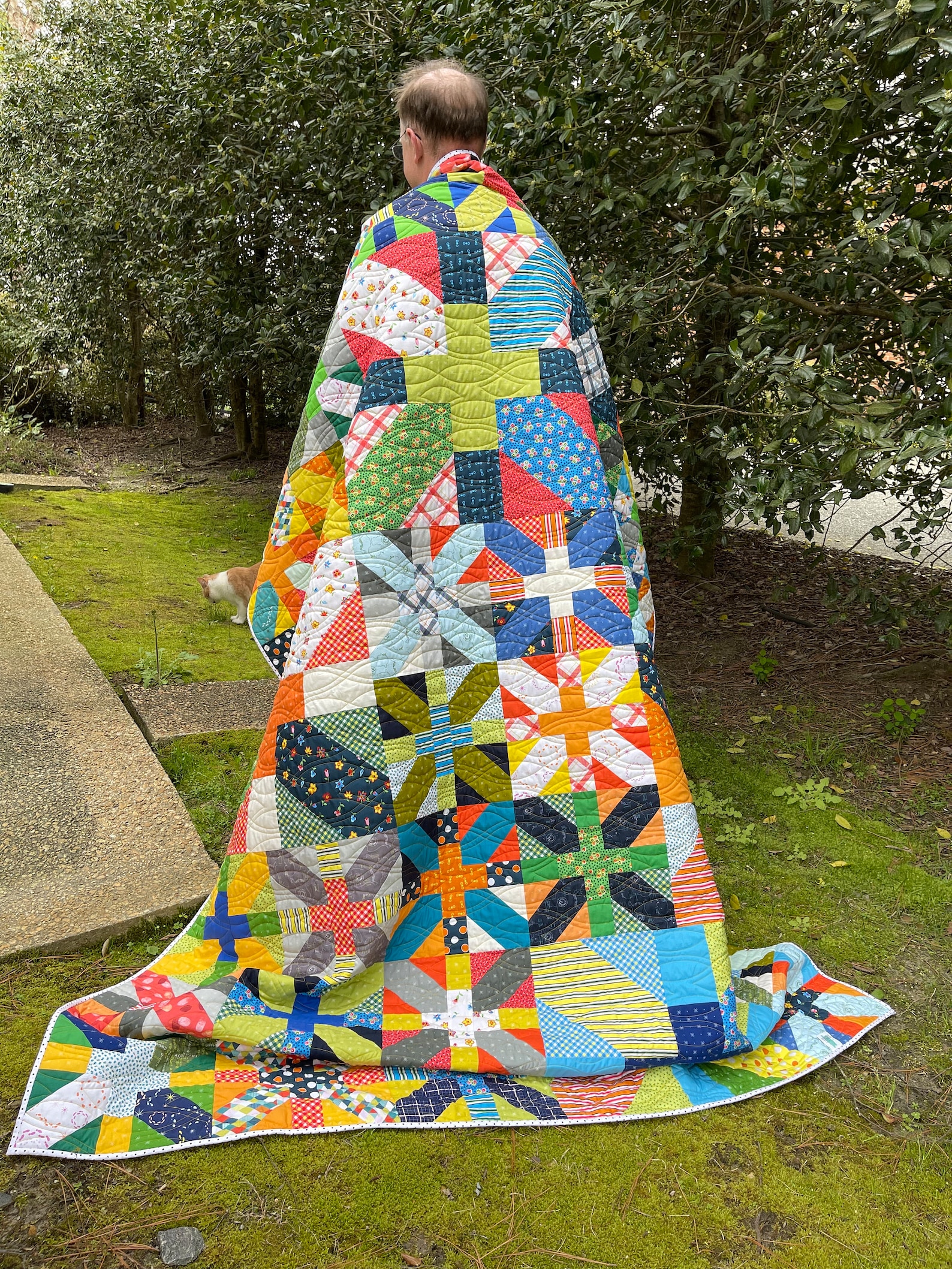 Double Crossed Modern Quilt Pattern PDF, Cross Quilt Pattern, Fat ...