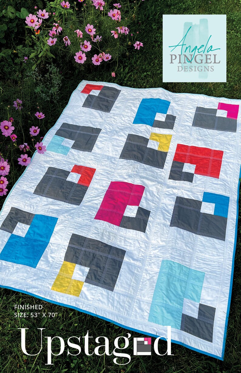 Upstaged Quilt Pattern PDF, Gender Neutral Quilt Pattern, Modern Quilt ...