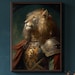 Medieval Lion Wall Art Painting Renaissance Lion Portrait - Etsy