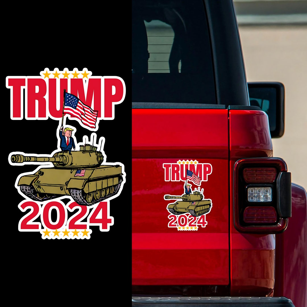 Trump 2024 Large Vinyl Car Sticker, Trump Car Sticker, Trump TRUCK ...