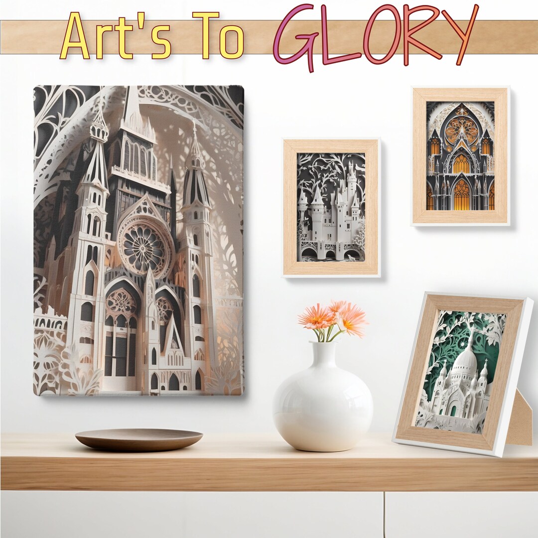 French Landmark Posters: Set of 10 Landmarks of France in - Etsy UK