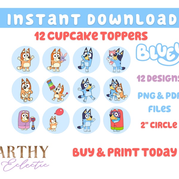 Cupcake Toppers Printables - Etsy
