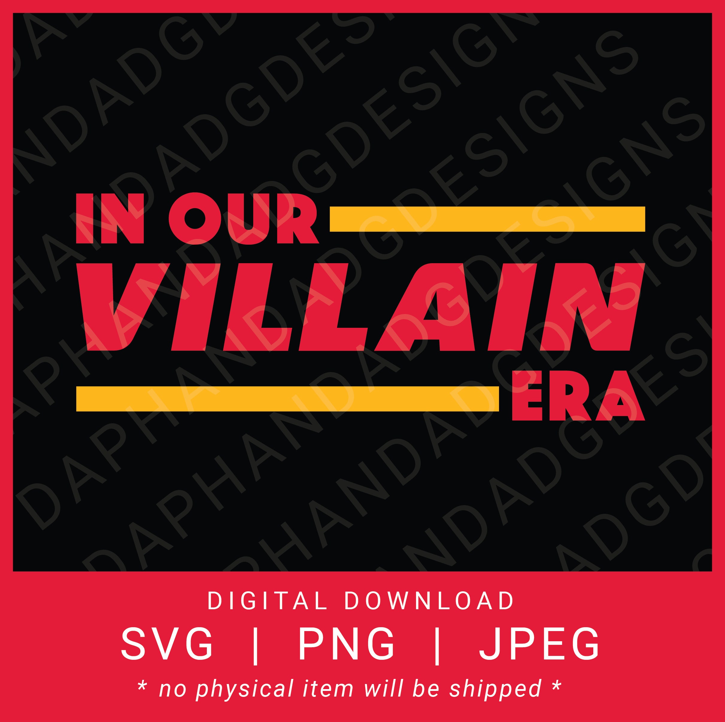 In Our Villain Era - Kansas City Chiefs Digital Download - Etsy