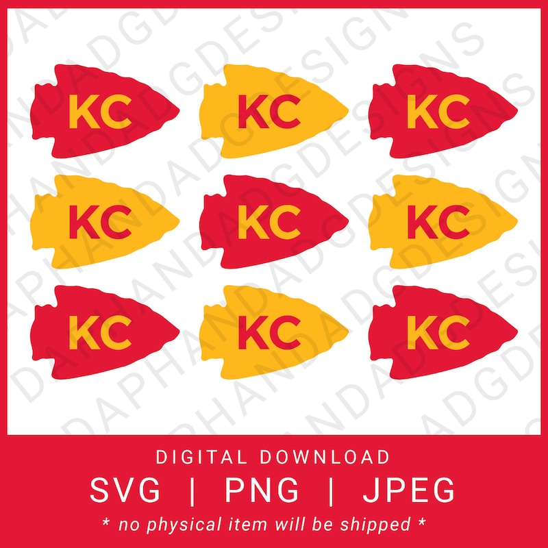 Arrowhead Logo Chiefs - Etsy UK