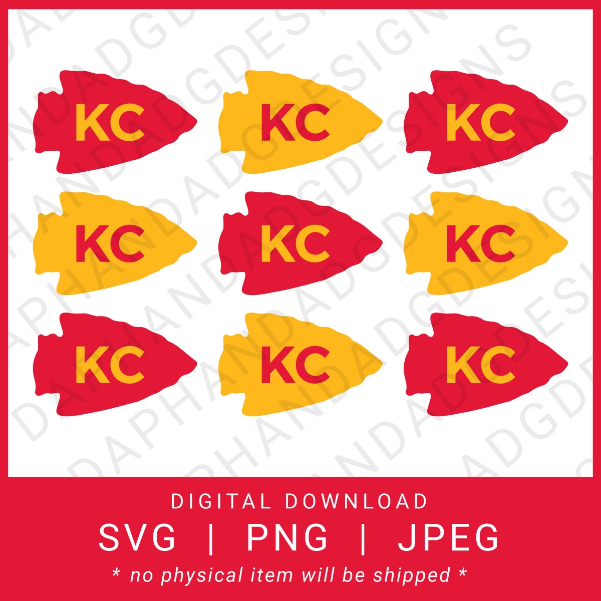 KC Arrowhead Digital Download - Etsy