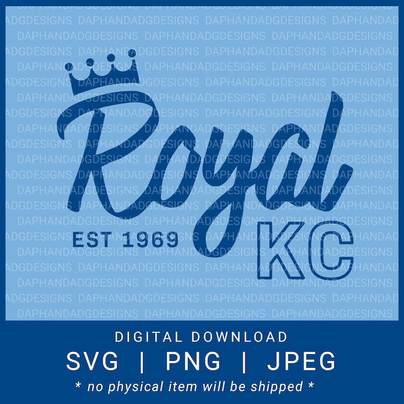Royal KC EST 1969 Digital Download SVG Kansas City Royals Baseball - Etsy
