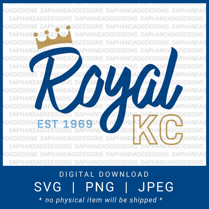 Royal KC EST 1969 Digital Download SVG Kansas City Royals Baseball - Etsy
