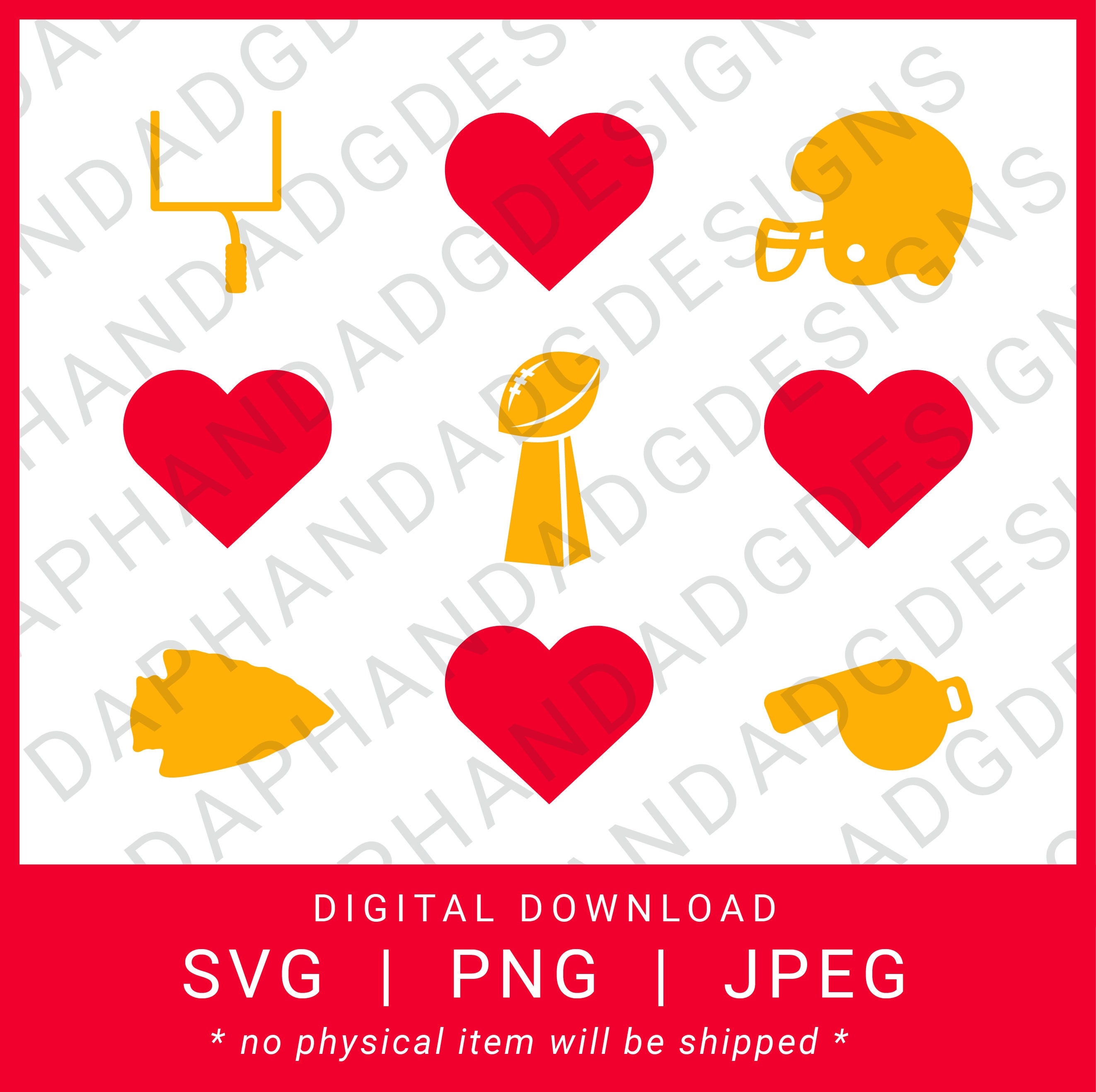 Kansas City Chiefs Super Bowl LVIII Champions Valentine's Day Digital ...