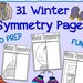 Winter Symmetry Worksheets (31 Pages) - Etsy
