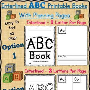 ABC Student Interlined Writing Template With Planning Pages - Digital ...