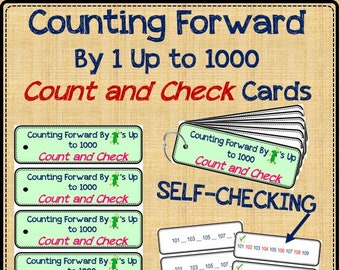 Math - Counting to 1000 by 5 - Printable PDF Self-checking Practice ...