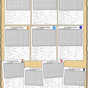 Math - Skip Counting to 1000 by 2 Worksheets - Set 2 Printable PDF - Etsy