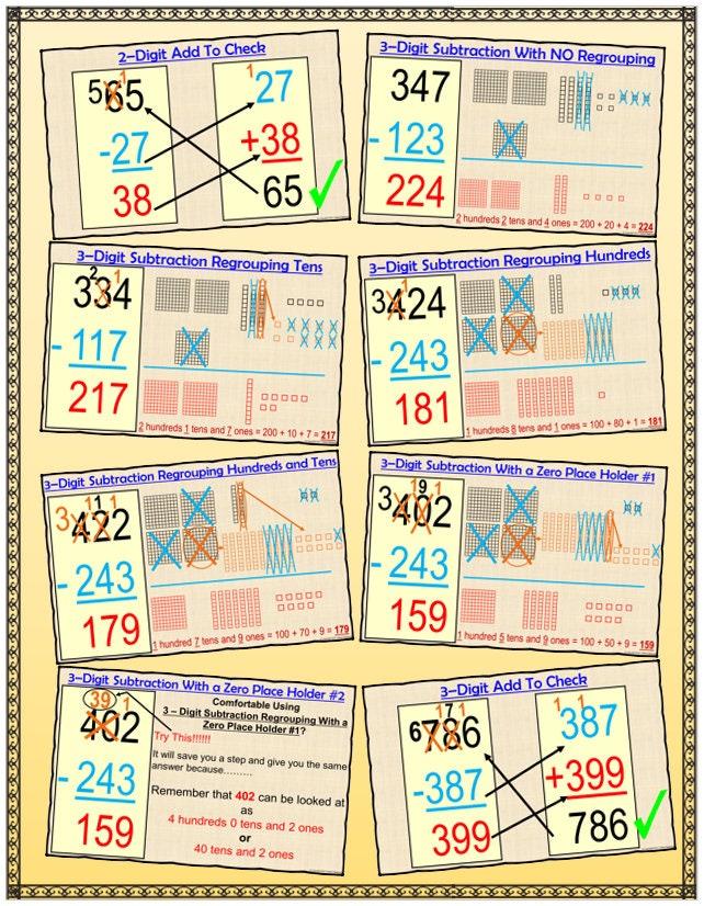 2-digit, 3-digit, and 4 Digit Addition and Subtraction With and Without ...
