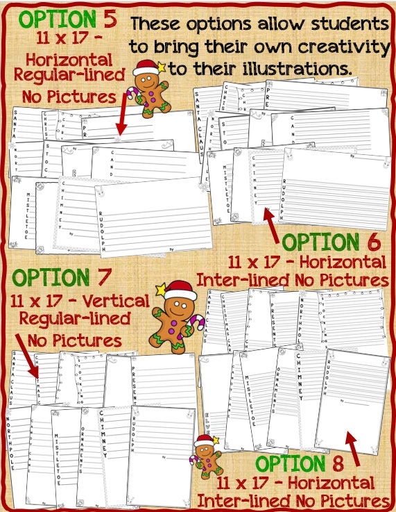 Christmas Acrostics - Christmas Writing Activity (10 - 11 X 17 PDF ...