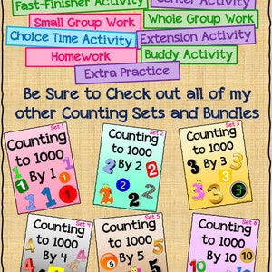 Math - Skip Counting to 1000 by 2 Worksheets - Set 2 Printable PDF - Etsy