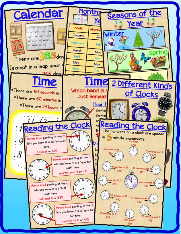 Math - Measurement Anchor Charts - Printable PDF 11" X 17" - Etsy