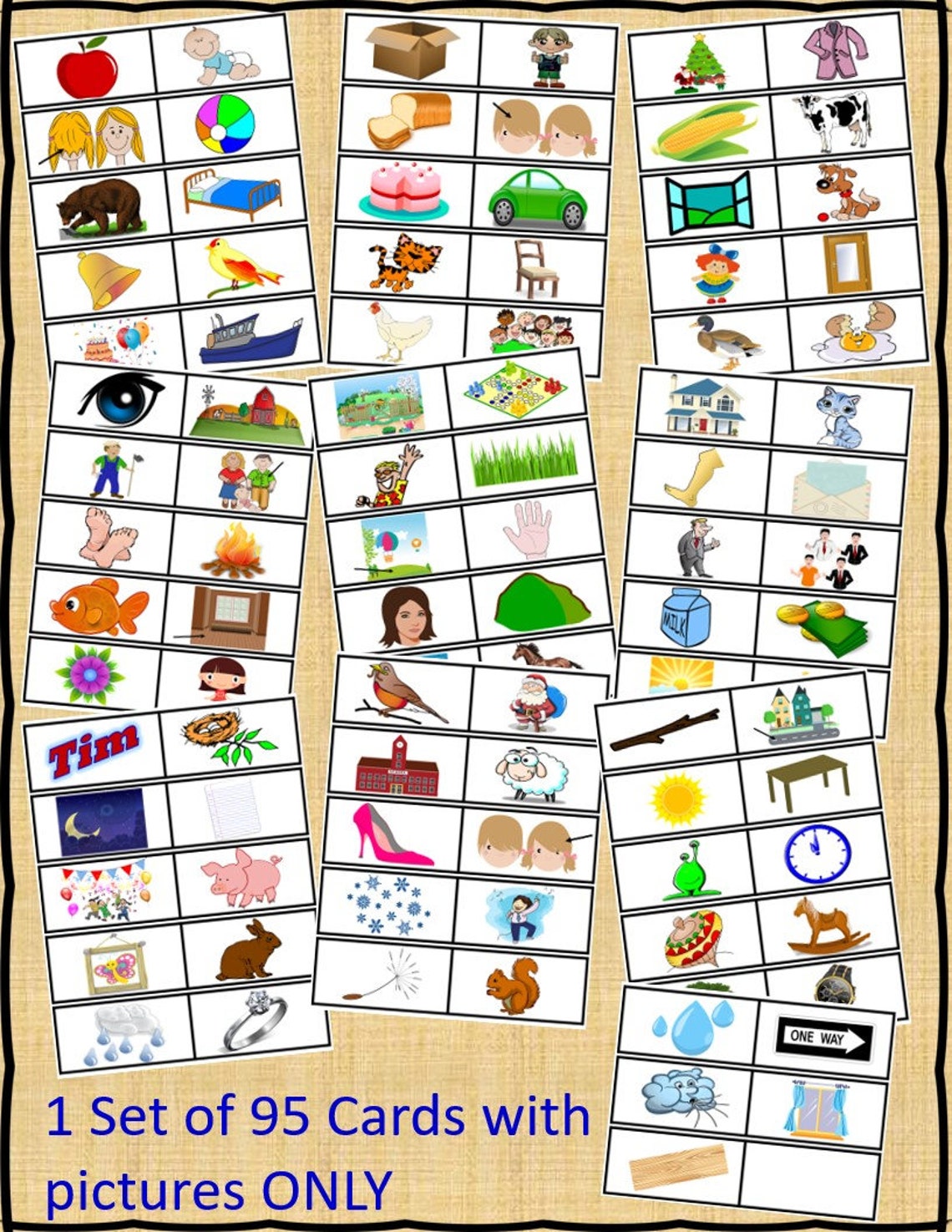 Sight Words - Dolch 95 Nouns Picture and Word Flashcards | PRINTABLE ...