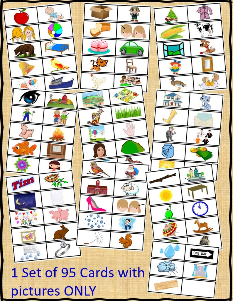 Sight Words - Dolch 95 Nouns Picture and Word Flashcards | PRINTABLE ...