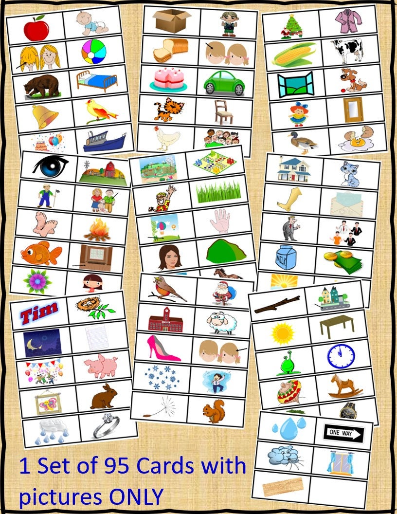 Sight Words - Dolch 95 Nouns Picture and Word Flashcards | PRINTABLE ...