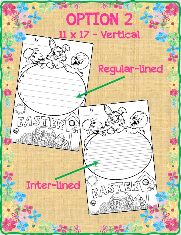 Easter Acrostic Poem #2 Templates - PDF Printable - Etsy