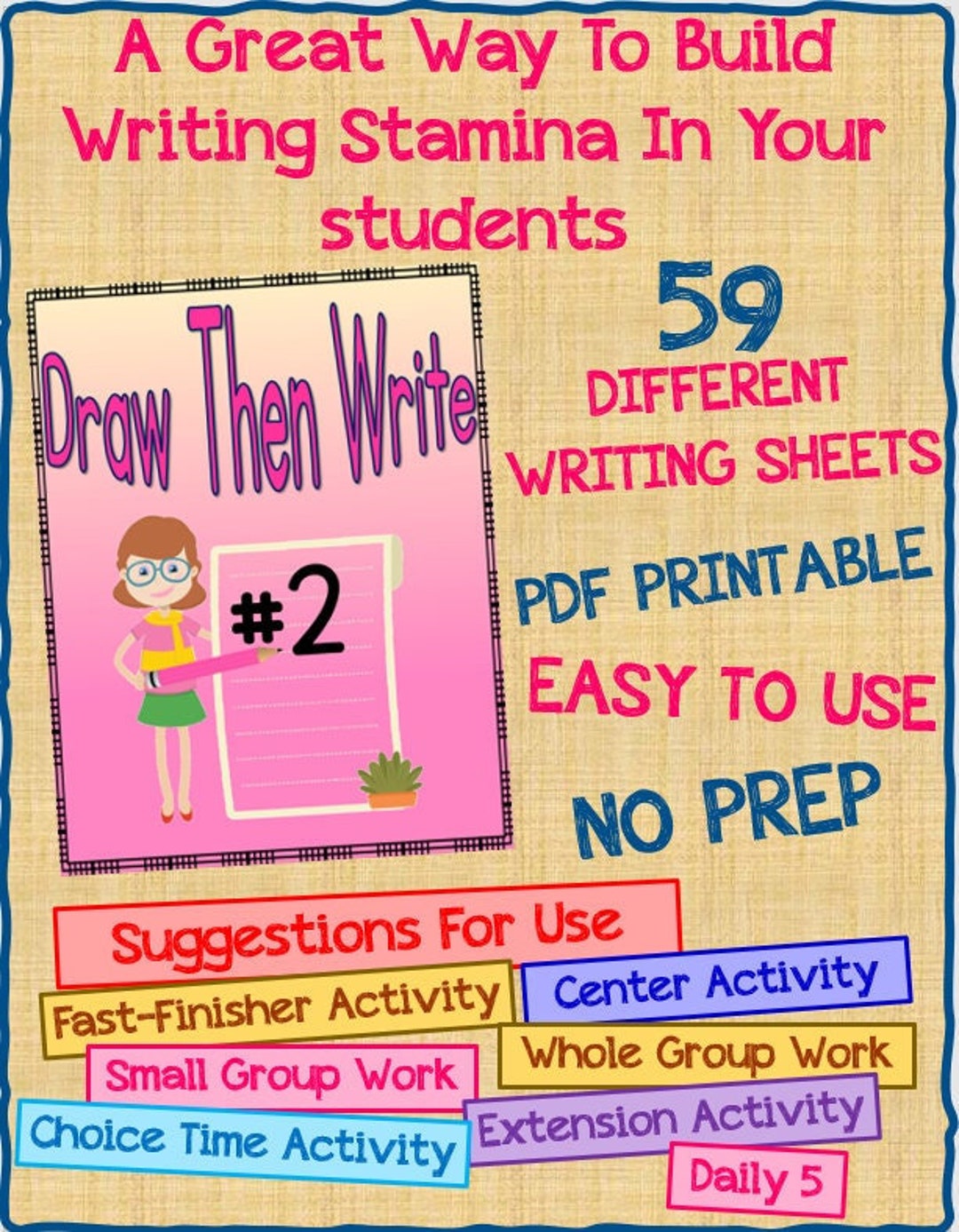 Draw Then Write 2 - Daily Writing Activities for Elementary Students ...