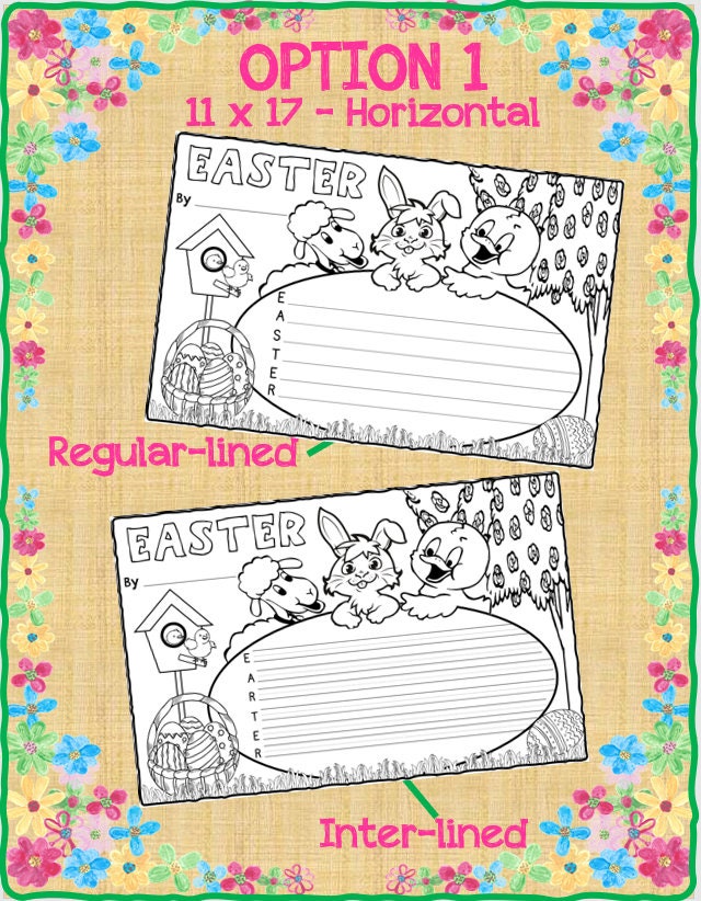 Easter Acrostic Poem #2 Templates - PDF Printable - Etsy