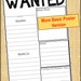 Wanted Poster Character Study Worksheet - Printable PDF - Etsy Canada