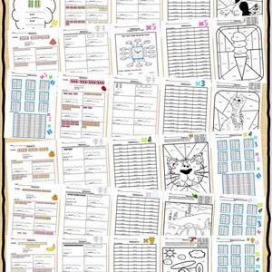 Multiplication Basic Facts Unit Worksheets With Answer Key - Etsy