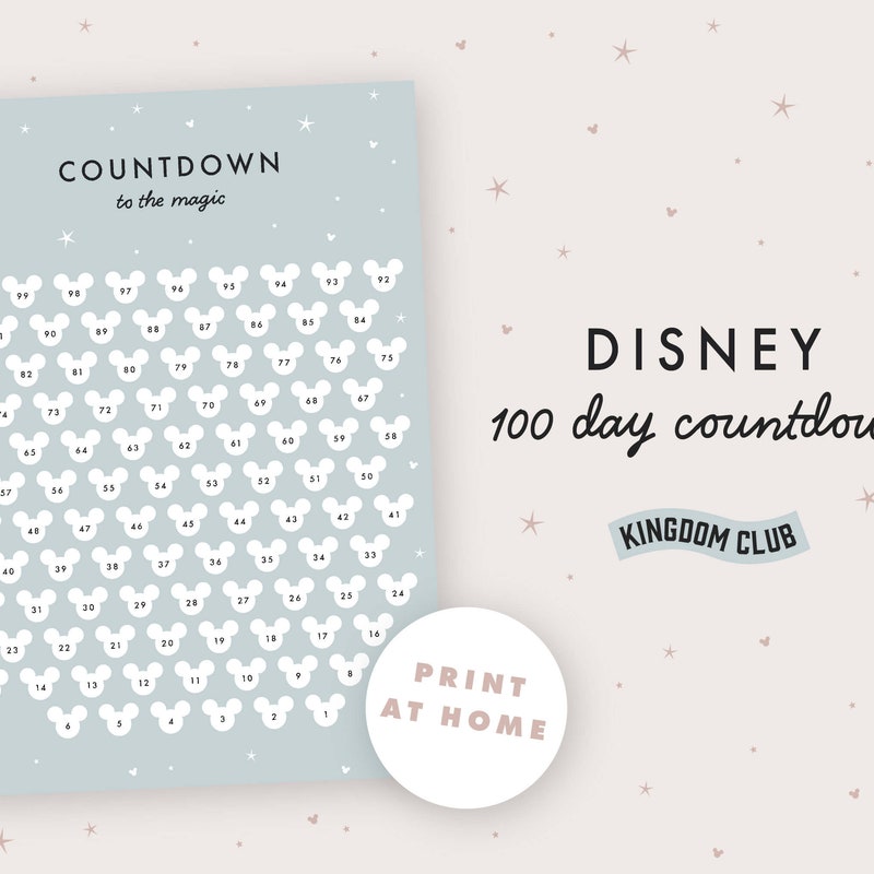 Disneyland Countdown Calendar - Etsy