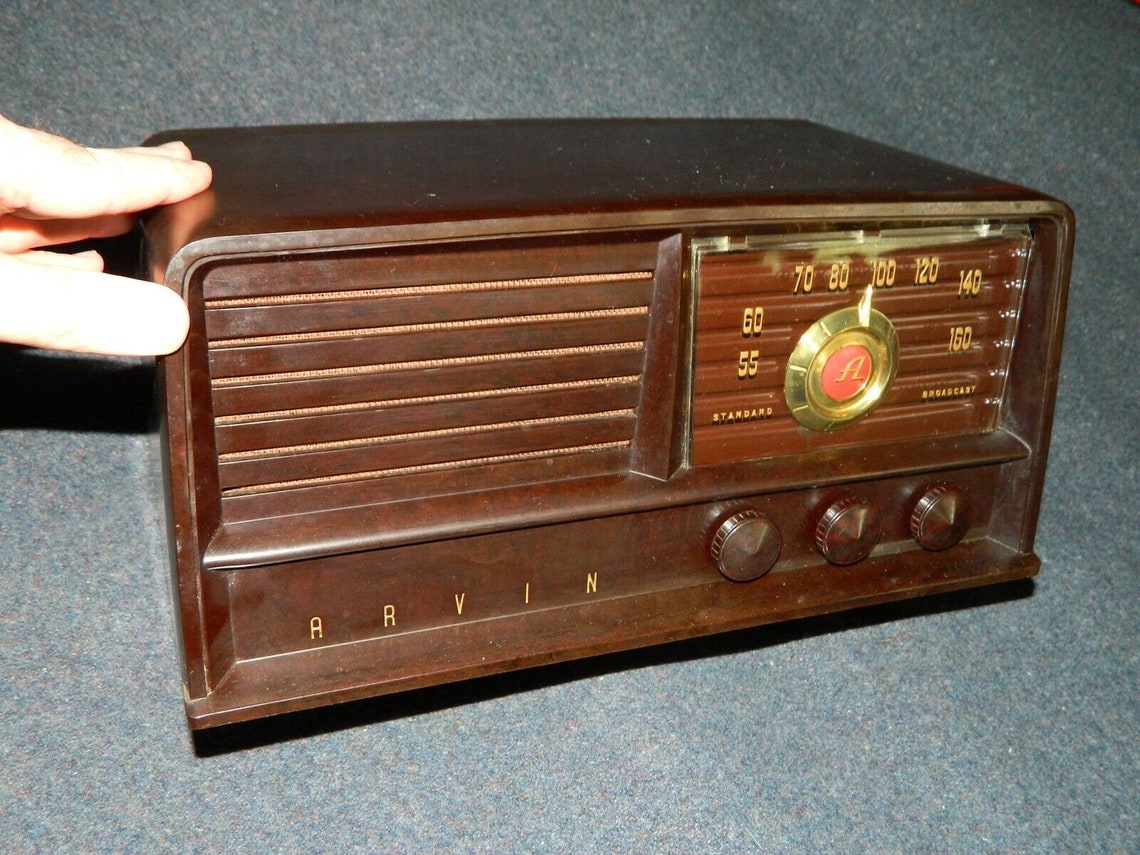 Vintage Antique Arvin 461T Tech Serviced Reccaped Amp Stereo Home Radio ...