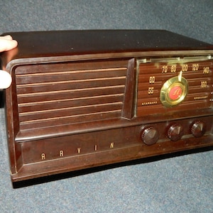 Vintage Antique Arvin 461T Tech Serviced Reccaped Amp Stereo Home Radio ...
