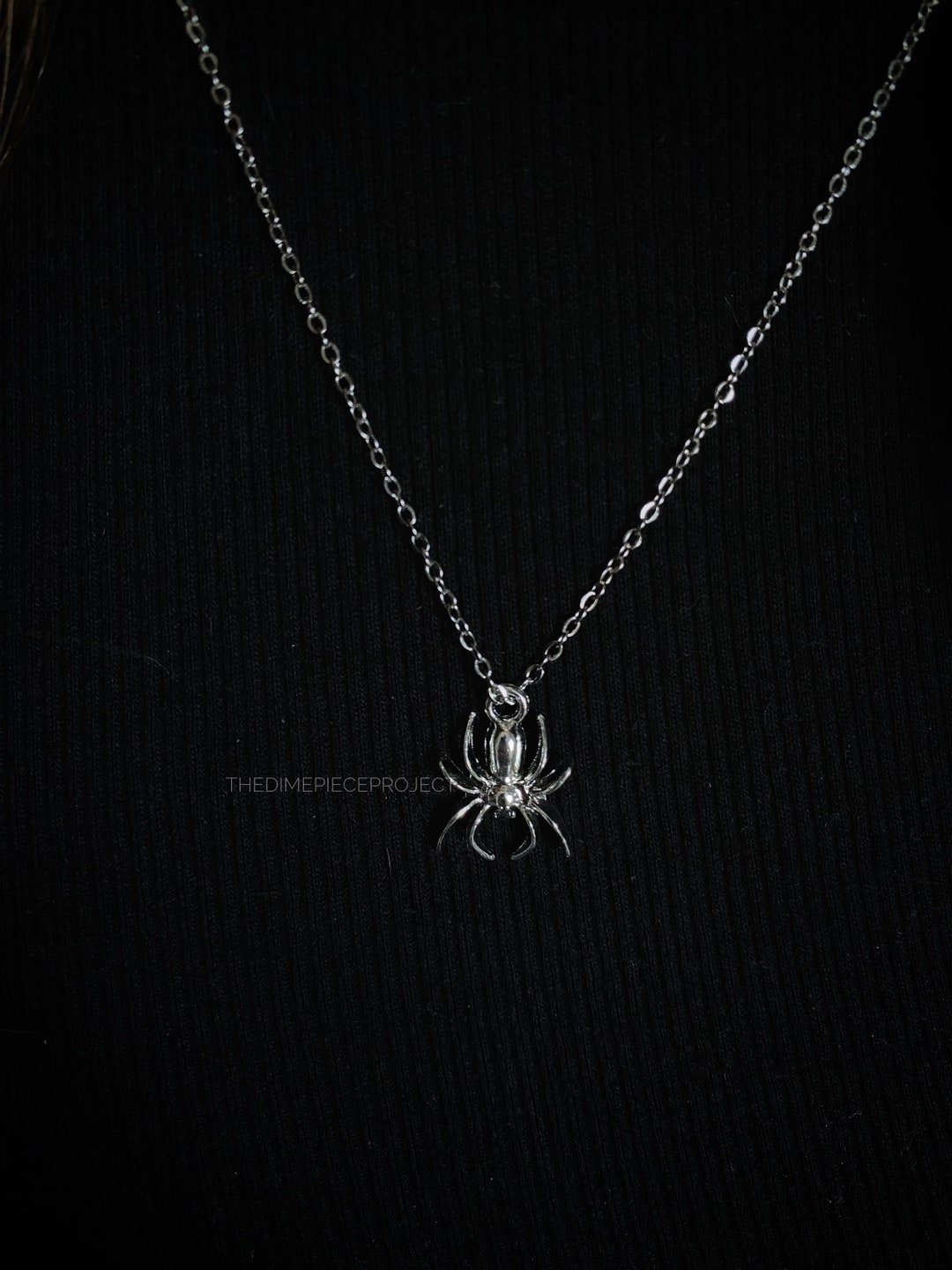 Spider Pendant Necklace - Etsy