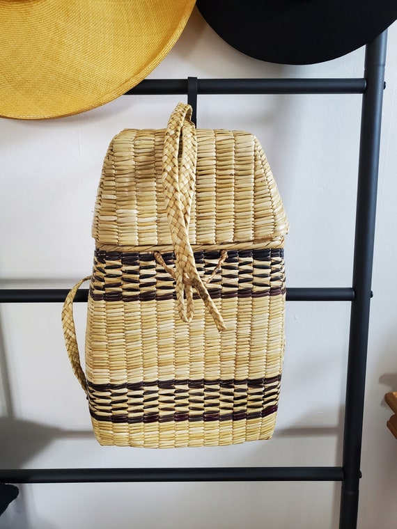 rattan wicker backpack - Gem