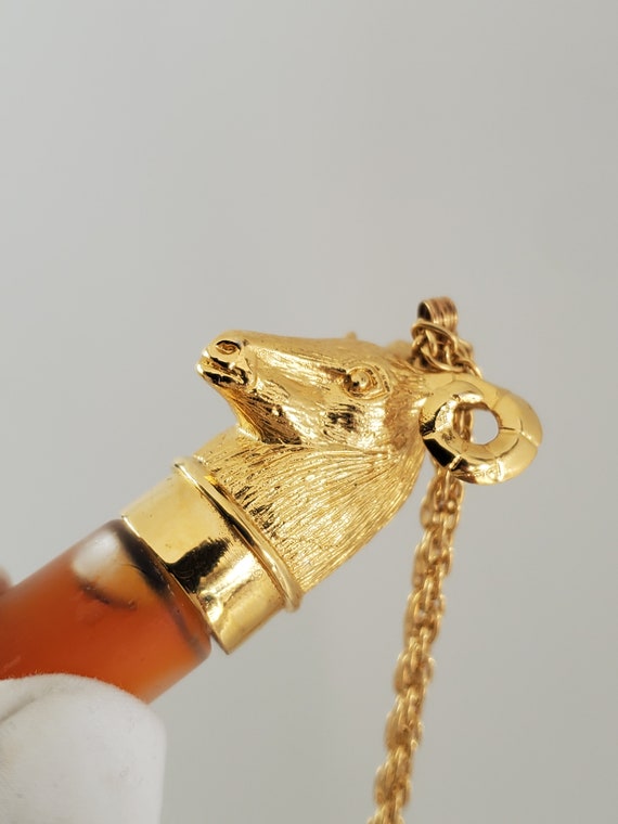 Vintage Charles Revson Ram's Head Perfume Flask - Gem