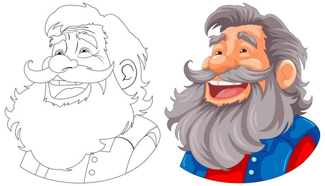Printable Coloring Pages for Old Men, Coloring Pages for Adults ...