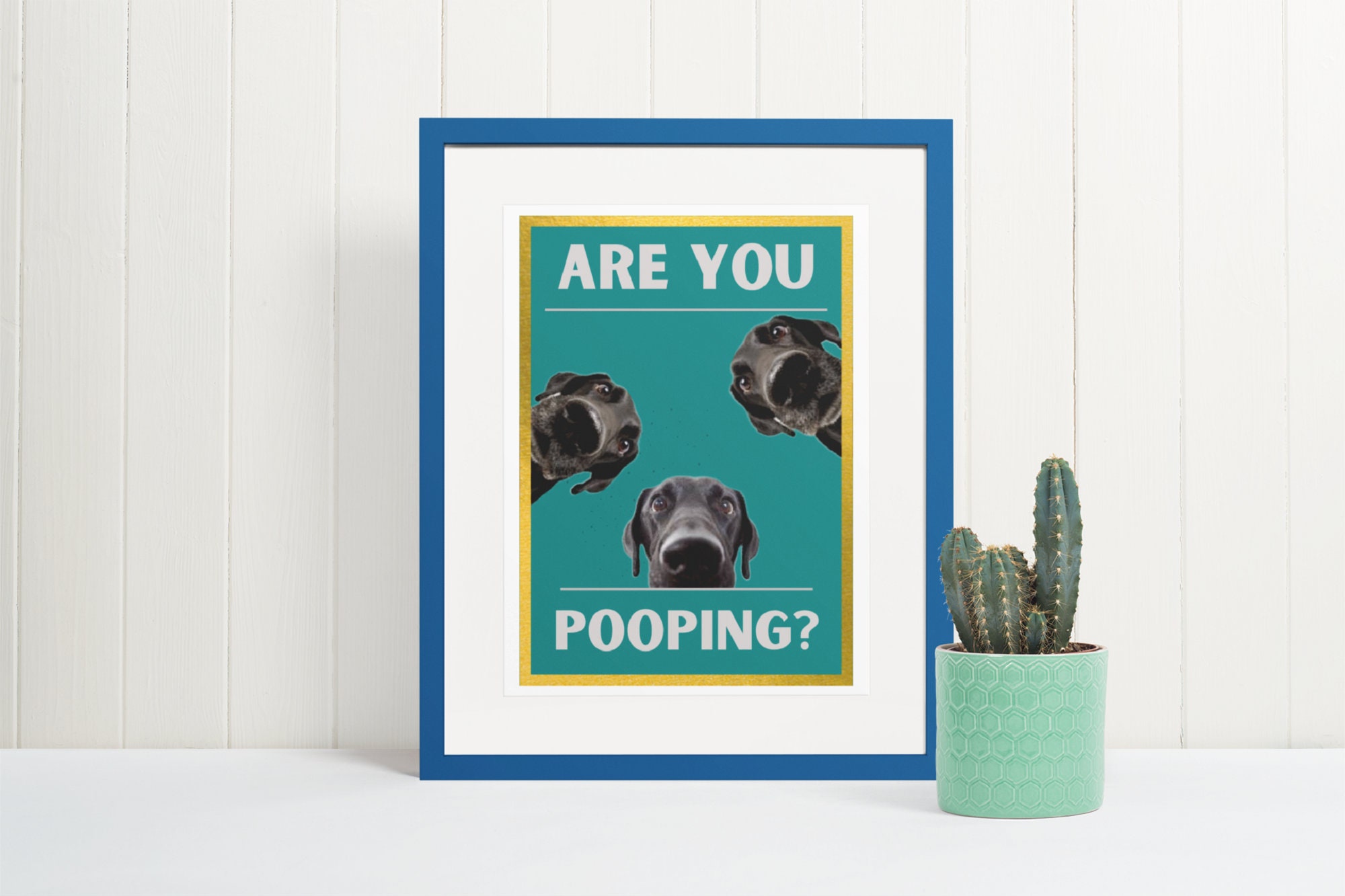Are You Pooping Bathroom 3 German Shorthair Pointer Dogs - Etsy