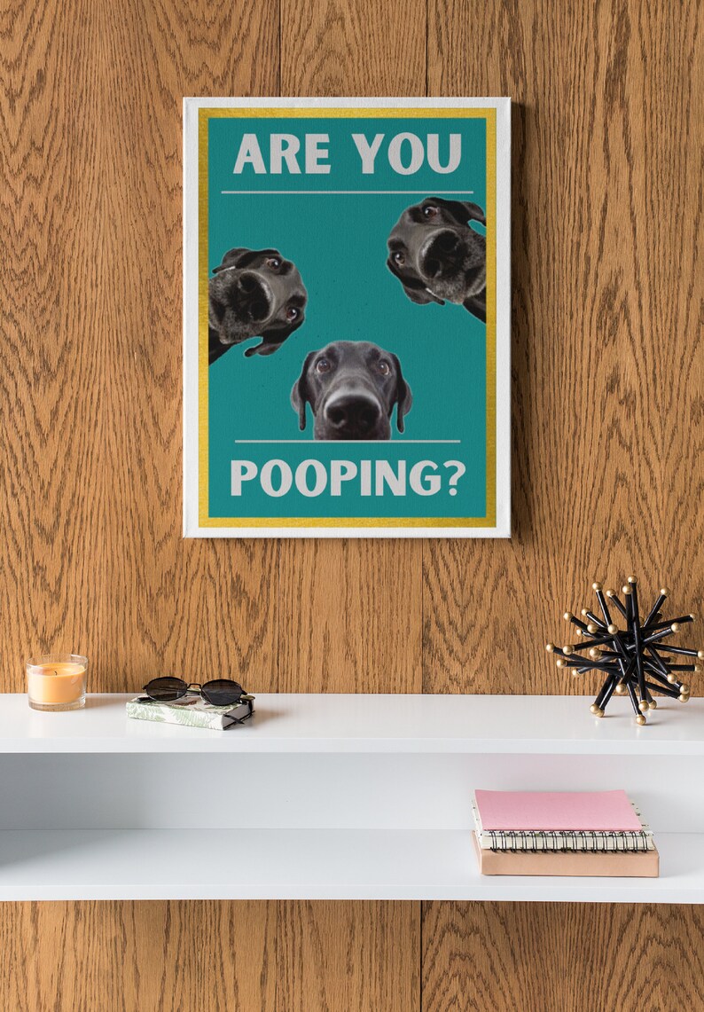 Are You Pooping Bathroom 3 German Shorthair Pointer Dogs - Etsy