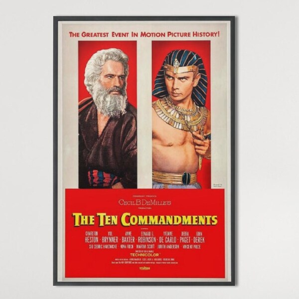 Ten Commandments Posters - Etsy