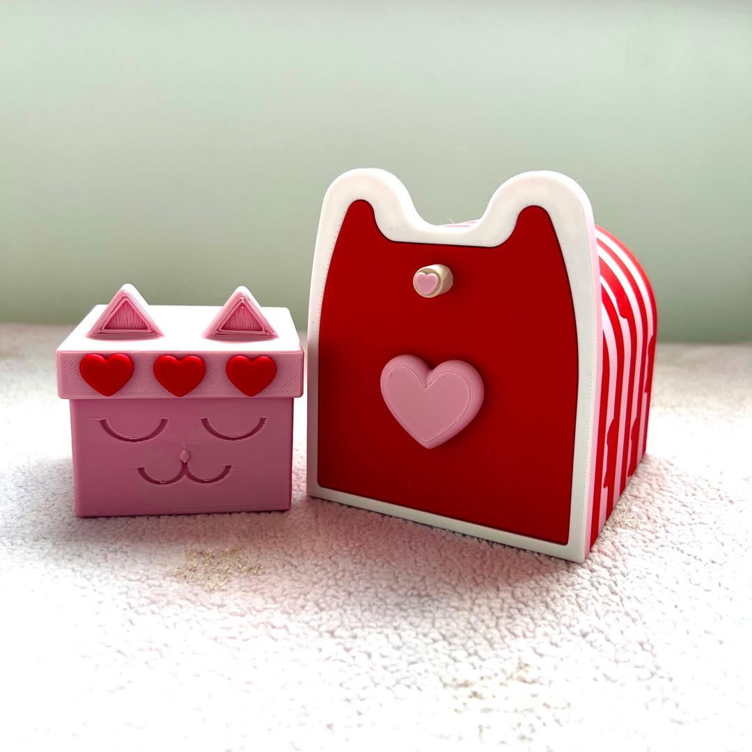 Gabbys Dollhouse Mailbox Design - Valentines Day Cat Gift Box - Meow ...