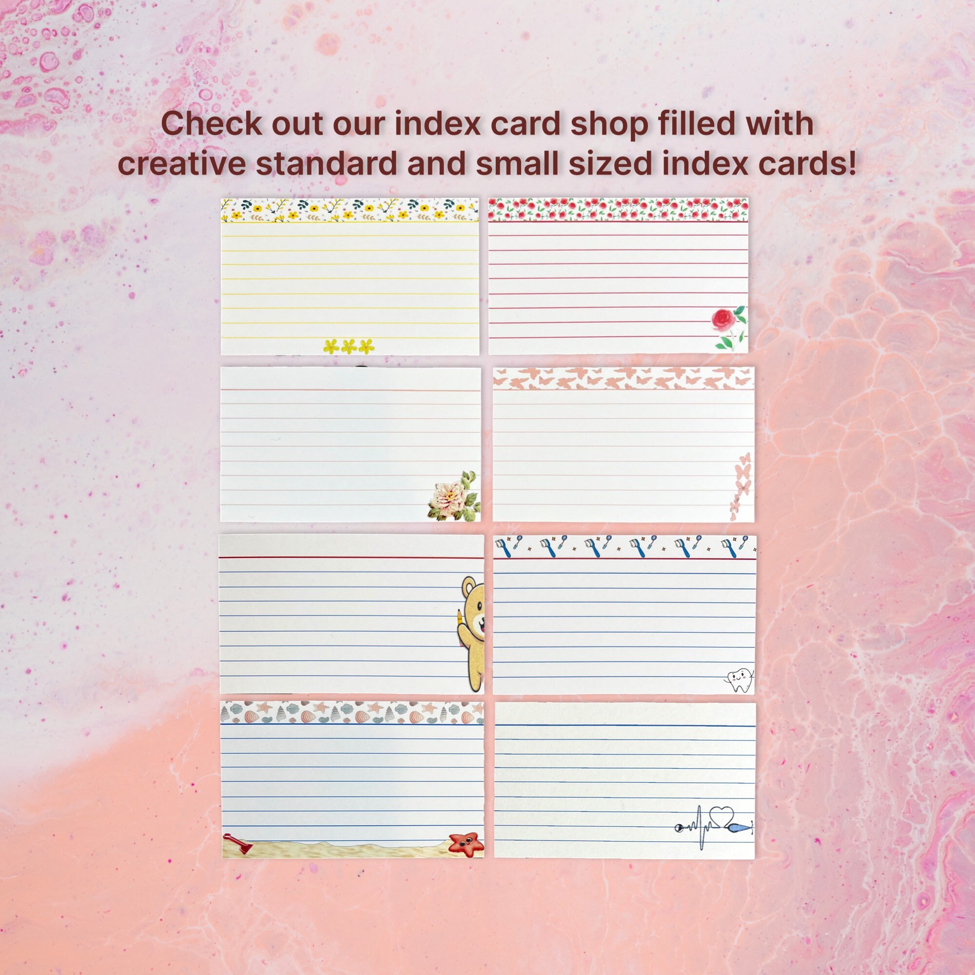 3x5 Index Cards - Rainbow Multicolor Ruled Index Cards -pack of 25 ...