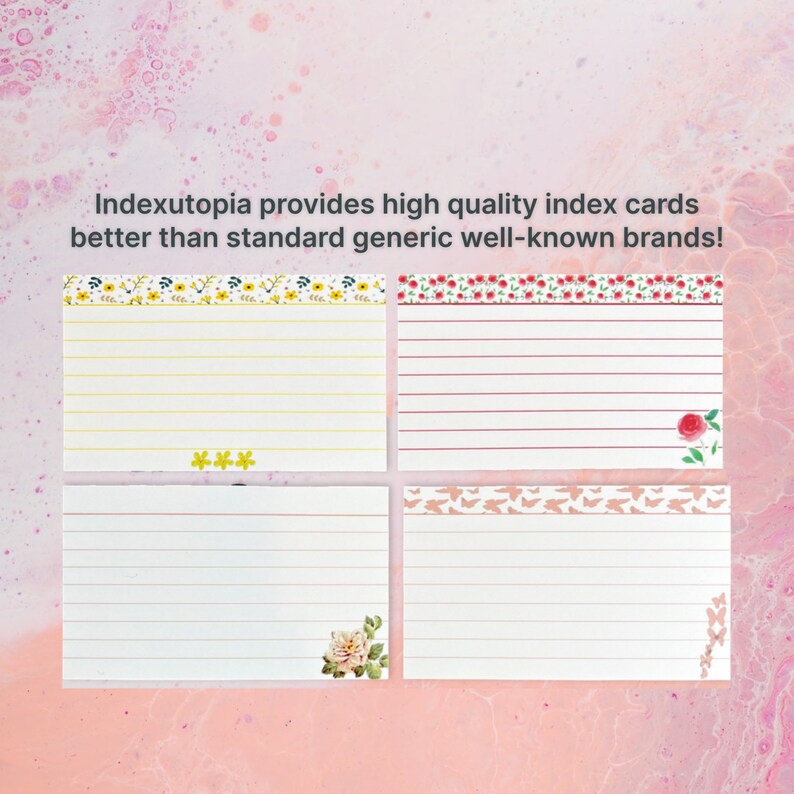3x5 Index Cards - Pink Ruled Index Cards -pack of 25 Index Cards ...