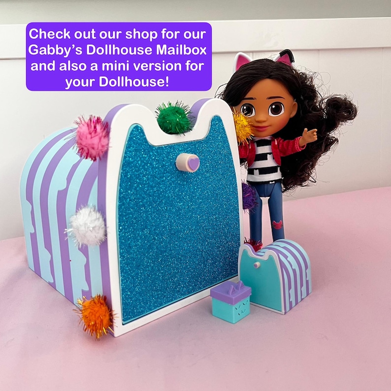 Gabby's Dollhouse Meow Box Organizer: Meow Meow Box - Cat Pen Holder ...