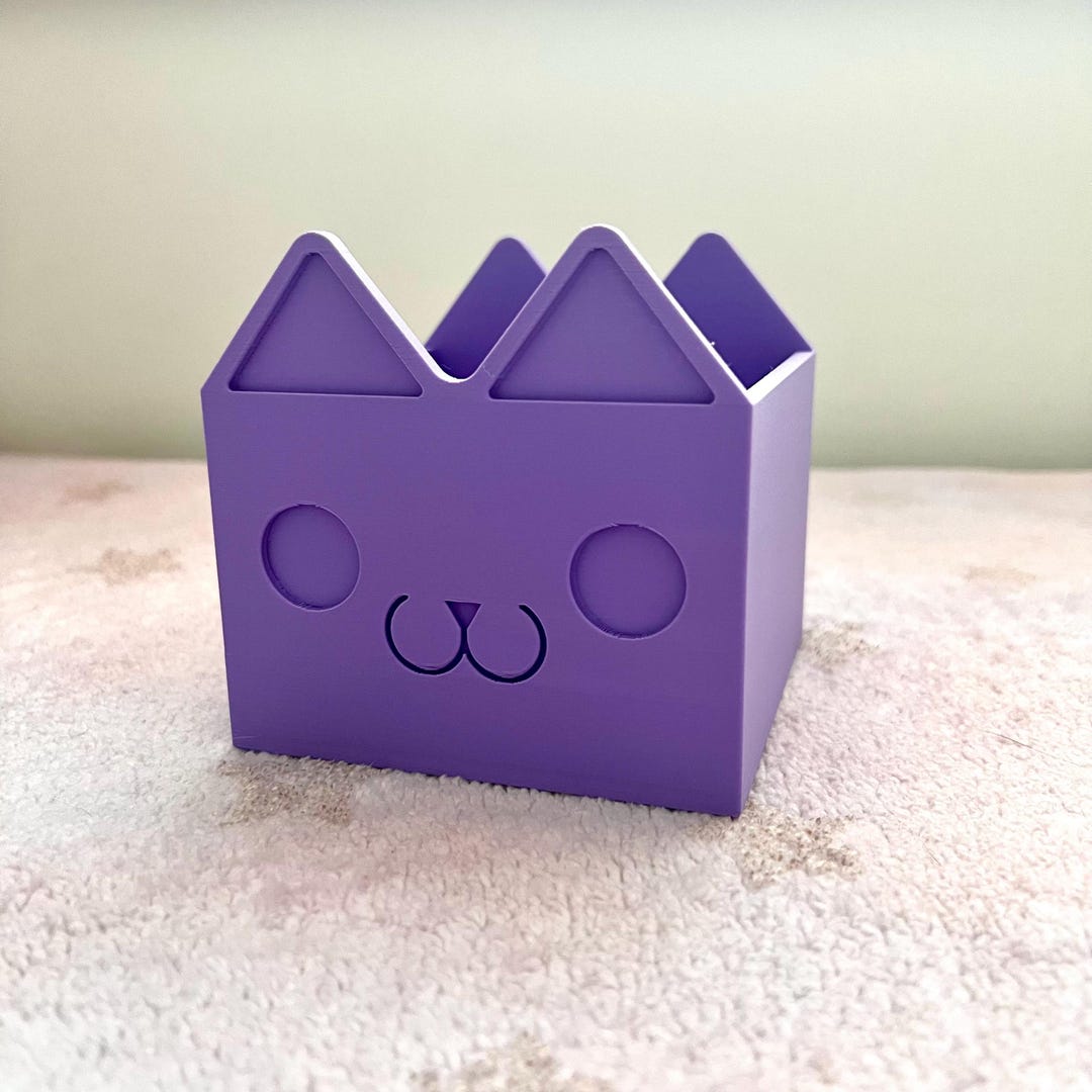 Gabby's Dollhouse Meow Purple Box Organizer: Meow Meow Box - Cat Pen ...