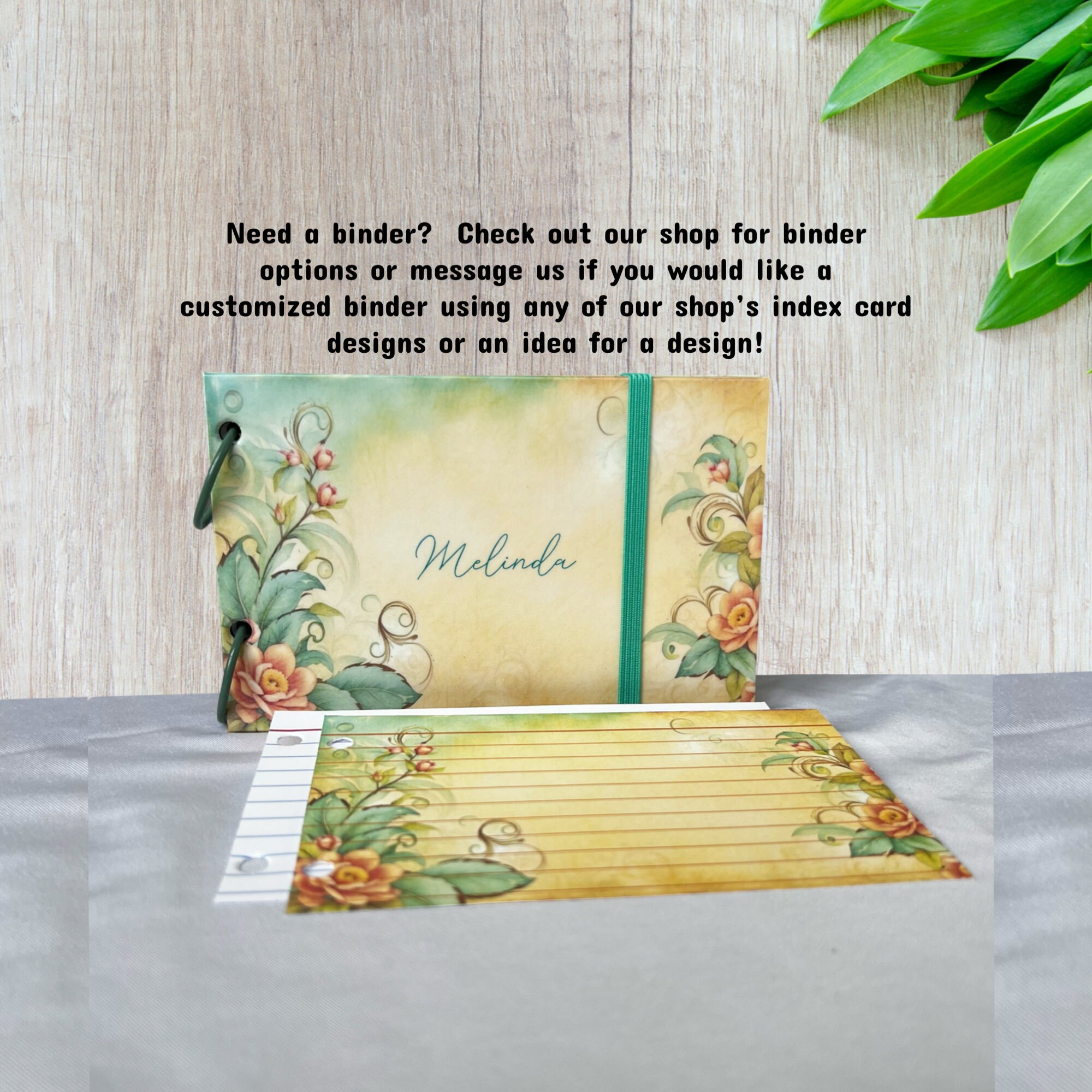 3x5 Index Cards Antique Brown Ruled Index Cards pack of 25 Index Cards ...